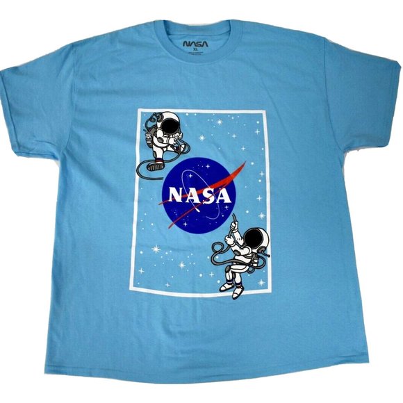 Nasa | Shirts | Nasa Mens Astronauts In Space Blue Tee Shirt New Xl ...